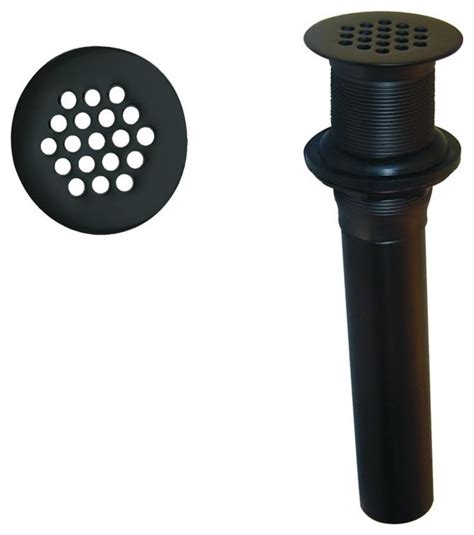 Grid Strainer Lavatory Drain W O Overflow Holes Exposed In Polished Brass Transitional