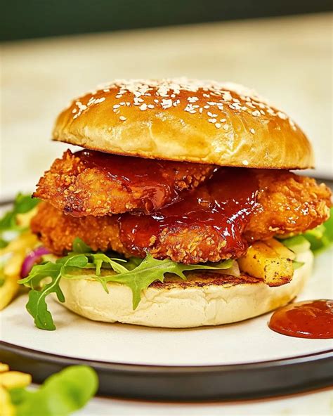 Hot Honey Chicken Sandwich Creamy Plates