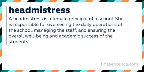 Headmistress Definition Meaning And Examples In English