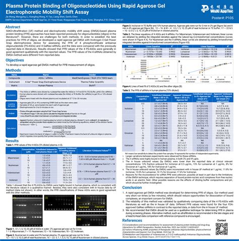 Plasma Protein Binding Of Oligonucleotides Using Rapid Agarose Gel Electrophoretic Mobility