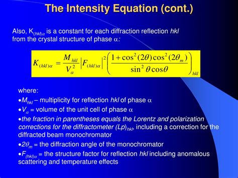 Ppt Diffraction Basics Ii Intensities Powerpoint Presentation Free