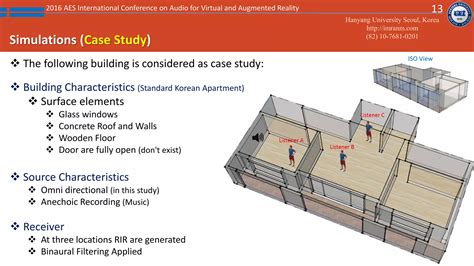Immersive Audio Rendering For Interactive Complex Virtual Architectural Environments Ppt
