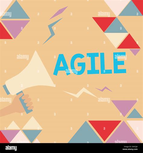 Conceptual Display Agile Internet Concept Particular Approach To Project Management That Is