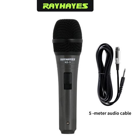 Jual Rayhayes Wired Microphone Professional Connection Audio Amplifier Dynamic Microphone Anti