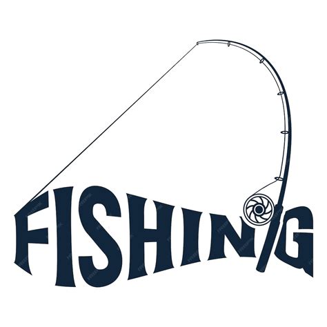 Tipografía De Pesca Elegante Para Los Amantes De La Pesca Vector Premium