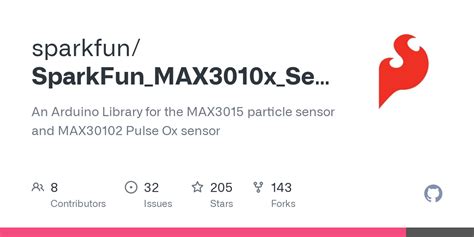 GitHub Sparkfun SparkFun MAX X Sensor Library An Arduino Library For The MAX Particle