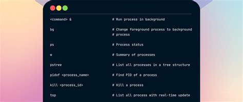 how to manage processes in linux dev community