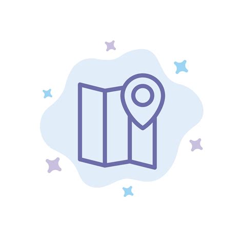 Location Map Marker Pin Blue Icon On Abstract Cloud Background 13314286