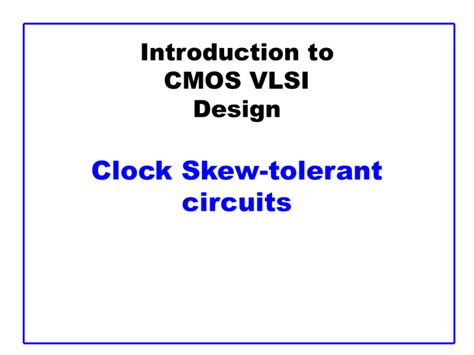 Clock Skew
