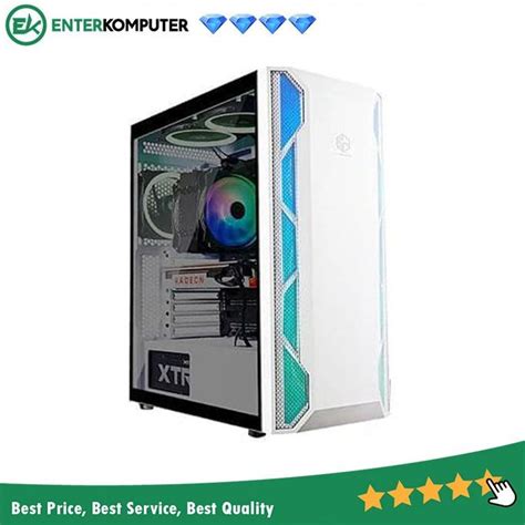 Jual Casing Cube Gaming Dustin White Atx Tempered Glass Casing Pc Gaming Shopee Indonesia