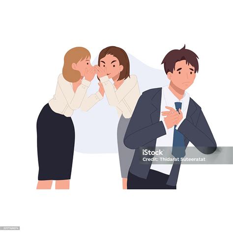 Workplace Gossip Concept Gossip Overheard In Office Workplace Drama