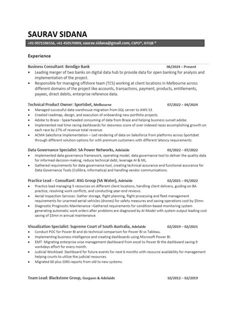 resume saurav pdf