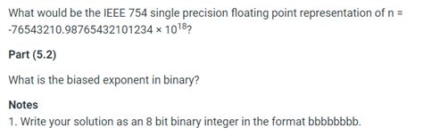 Solved What Would Be The Ieee 754 Single Precision Floating