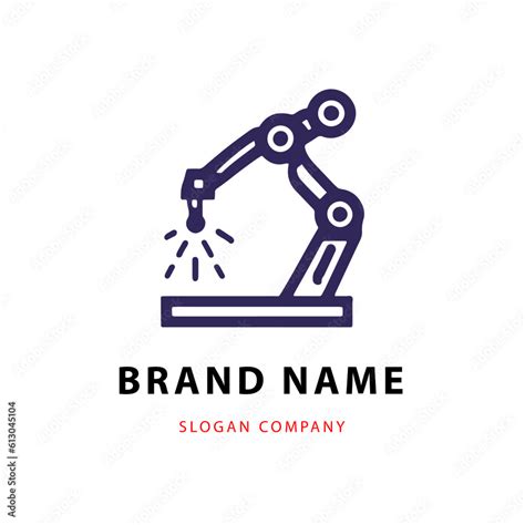 Robotic Hand Manipulator Silhouette Symbol Icon Robot Limb Logo Robot