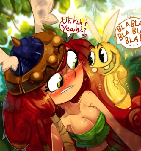 Rule 34 1girls Barbara Rayman Breasts Casual Cleavage Female Flying