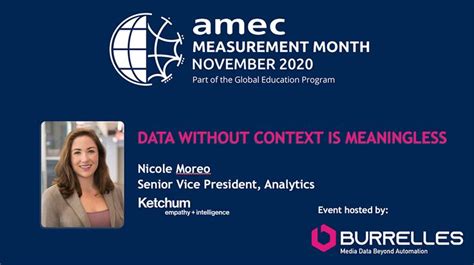 webinar recap data without context is meaningless in communications