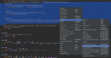 Java Netbeans Refactor Anonymous Class To Seperate File Stack