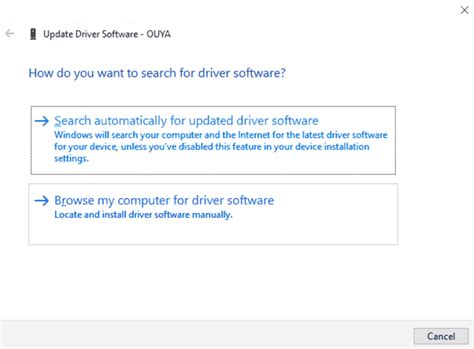 Installing Adb Driver For Ouya In Windows 10 S Config