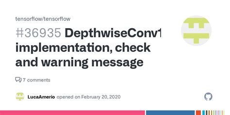 Depthwiseconv1d Implementation Check And Warning Message · Issue