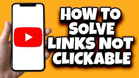 How To Fix Description Links Not Clickable On Youtube Problem Solved