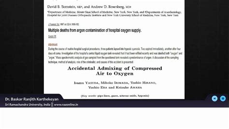 Raa Online Intraoperative Hypoxemia Youtube