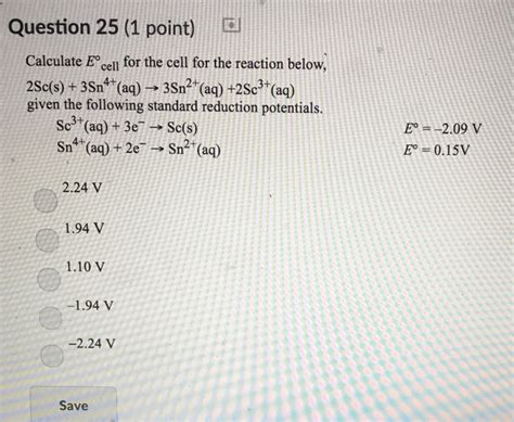 Solved Calculate E Degree Cell For The Cell For The