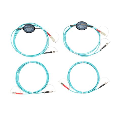 Fluke Networks Test Reference Cord Kit Ef Compliant Sc St St St Mm 50 125 Mrc 50efc Scstkit Aqua