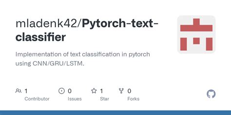 GitHub Mladenk Pytorch Text Classifier Implementation Of Text Classification In Pytorch