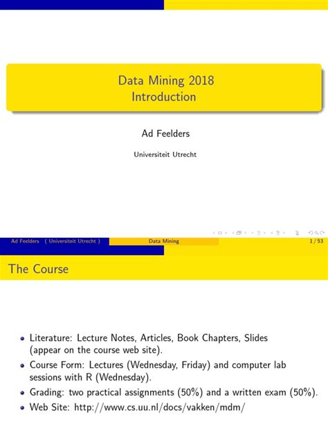 data mining utrecht university 0 intro pdf data mining