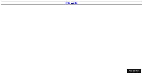 Inline Styling In Jsx Codesandbox Inline Styling In Jsx Codesandbox