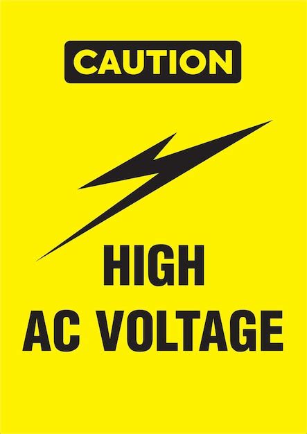 Premium Vector High Voltage Sign