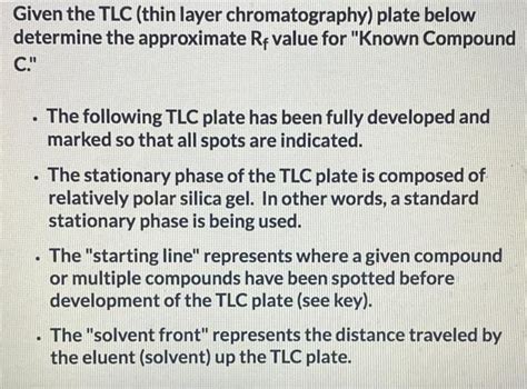 [solved] Given The Tlc Thin Layer Chromatography Plate B