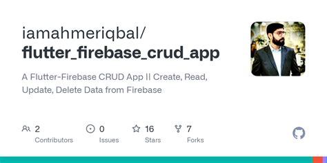GitHub Iamahmeriqbal Flutter Firebase Crud App A Flutter Firebase CRUD App Create Read