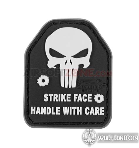 Sapi Skull Rubber Patch Punisher Military Patches Clothing Outdoor
