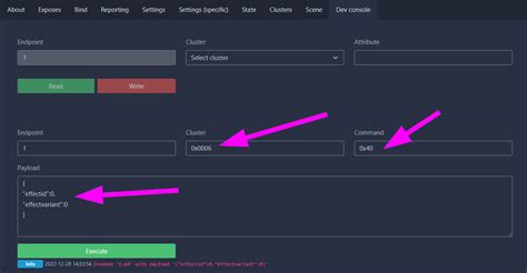 [feature request] send manually constructed commands using out node or