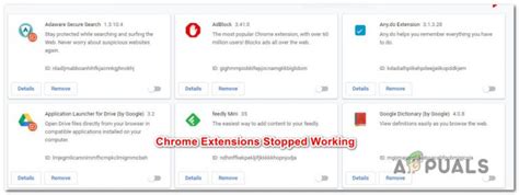 Fix Chrome Extensions Stopped Working