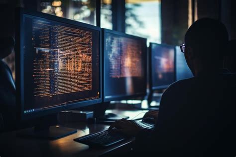 Premium Ai Image Software Engineers Working On Project And