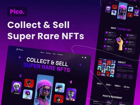 Attractive NFT Website UI UX Design Upwork