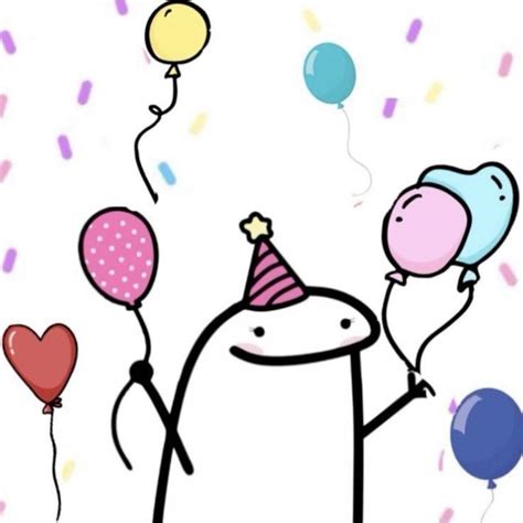 Meme Flork Celebrando Dibujos De Feliz Cumpleaños Pegatinas Bonitas
