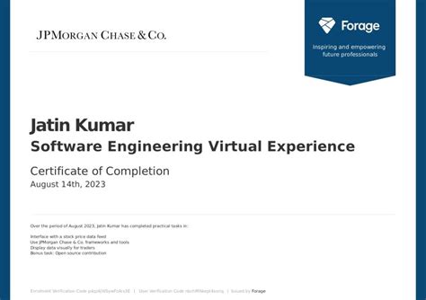 Jatin Kumar On Linkedin Softwareengineering Virtualexperience Jpmorganchase Forage…