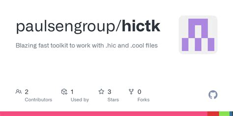 github paulsengroup hictk blazing fast toolkit to work with hic and