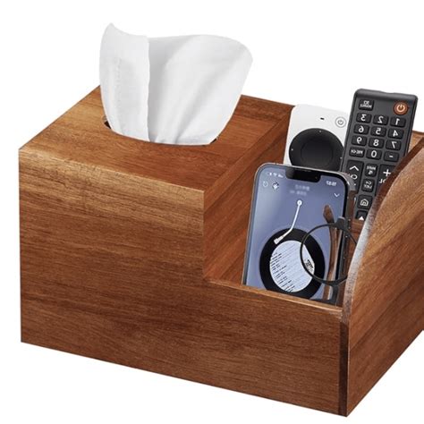 Square Tissue Box Covermulti Functional Wood Tissue Box Holder With