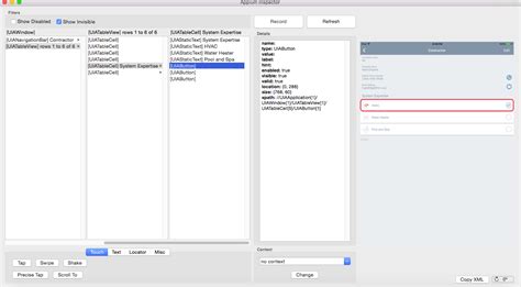 Appium Inspector Is Not Able To Locate Ios App Custom Objects Stack