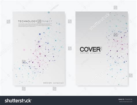 Abstract Polygonal Geometric Shape Molecule Structure Stock Vector Royalty Free 754429192