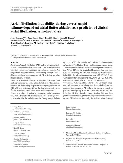 Atrial Fibrillation Inducibility During Cavotricuspid Isthmus Dependent Atrial Flutter Ablation