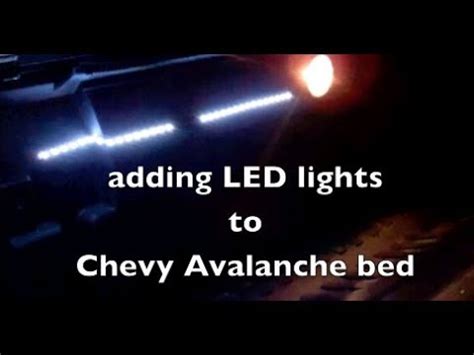 Add Led Lights To Chevy Avalanche Bedtailgatecargo Area Youtube