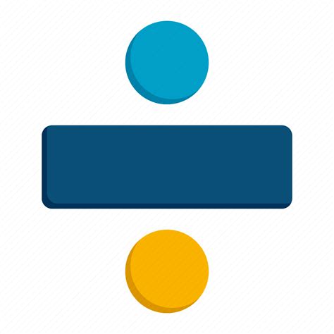 Divide Math Mathematics Science Calculation Education Study Icon