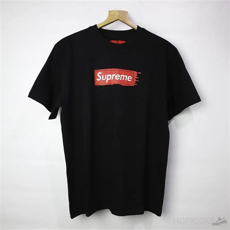Supreme Classic Logo Black T Shirt