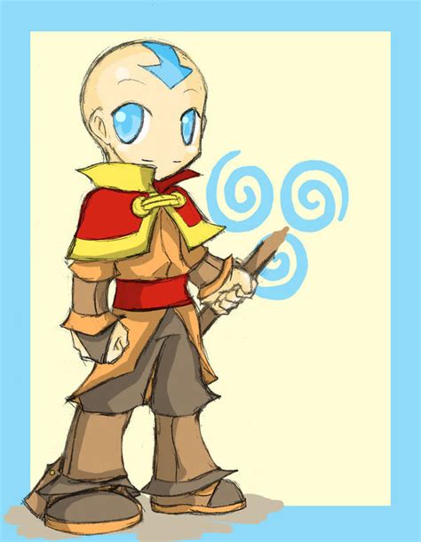 Aang Chibi By Dyemelikeasunset On Deviantart