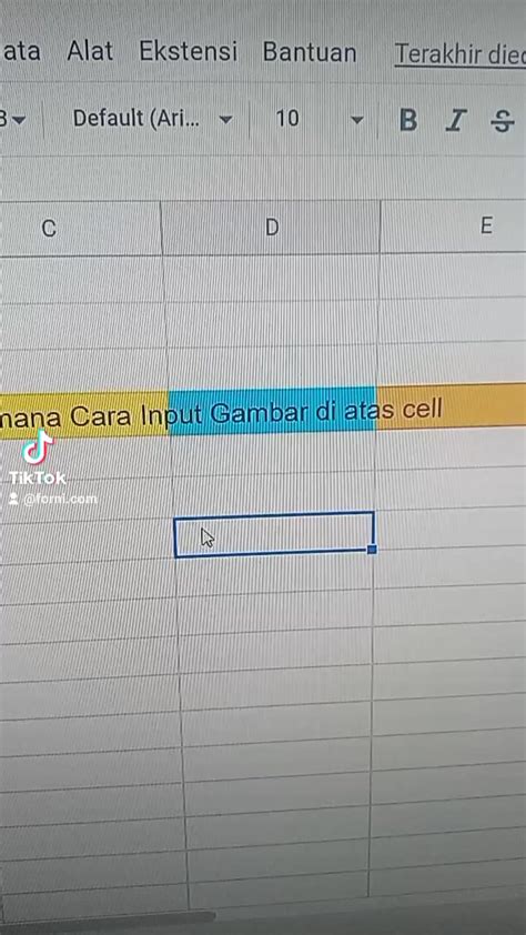 Input Gambar Di Atas Cell Excel Excelpemula Excelx Excellovers
